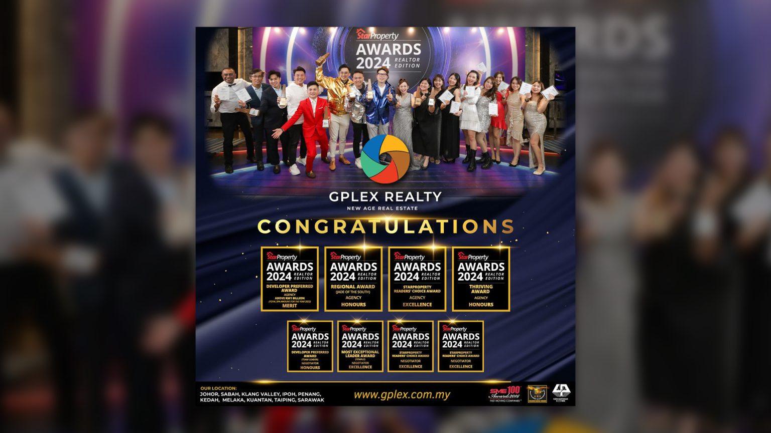 Celebrating Excellence: Gplex Wins the Star Property Award 2024 ...